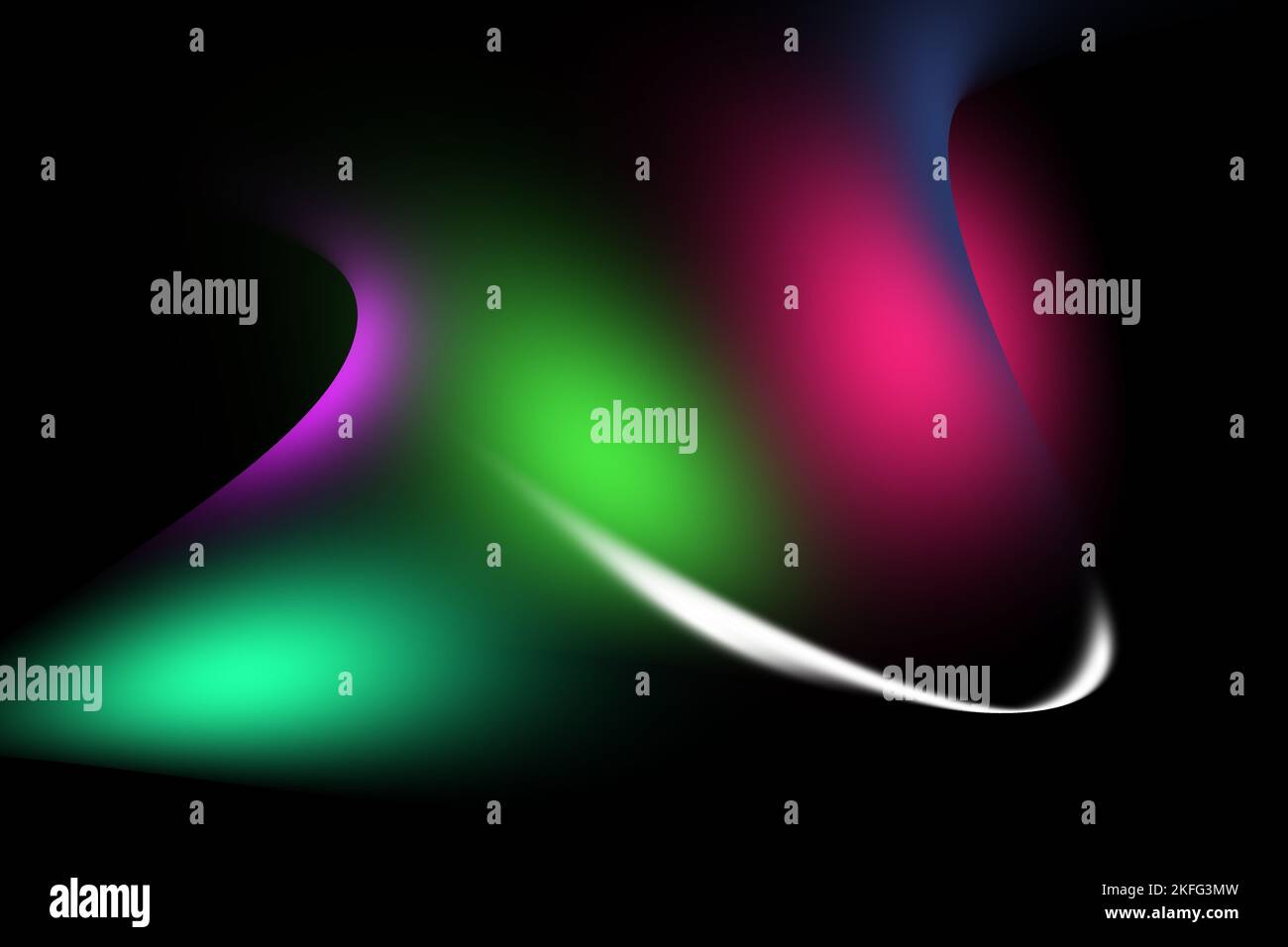 Abstract colorful shape on a black background. Abstract wallpaper Stock ...