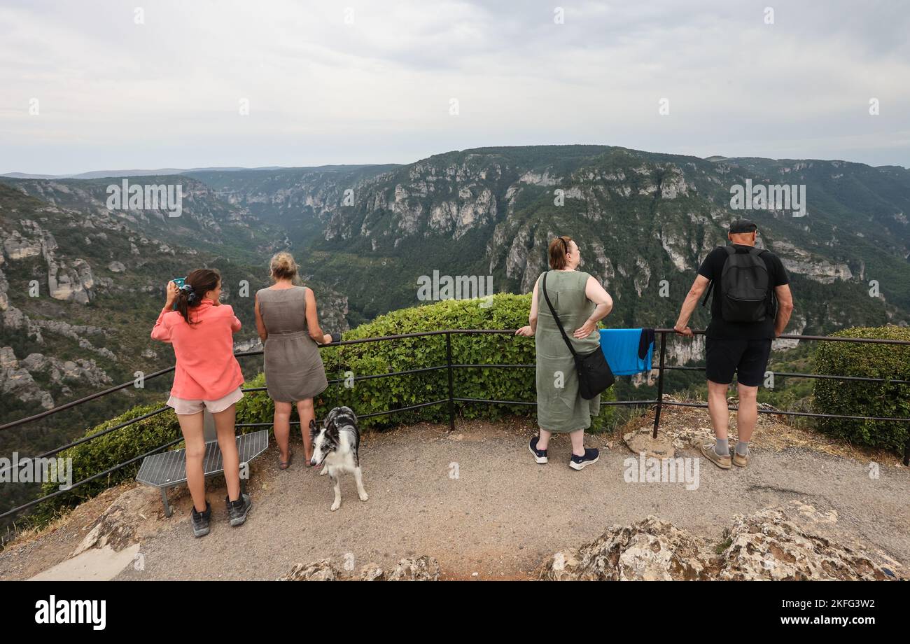 The best known viewpoint of the whole tarn river hi-res stock ...