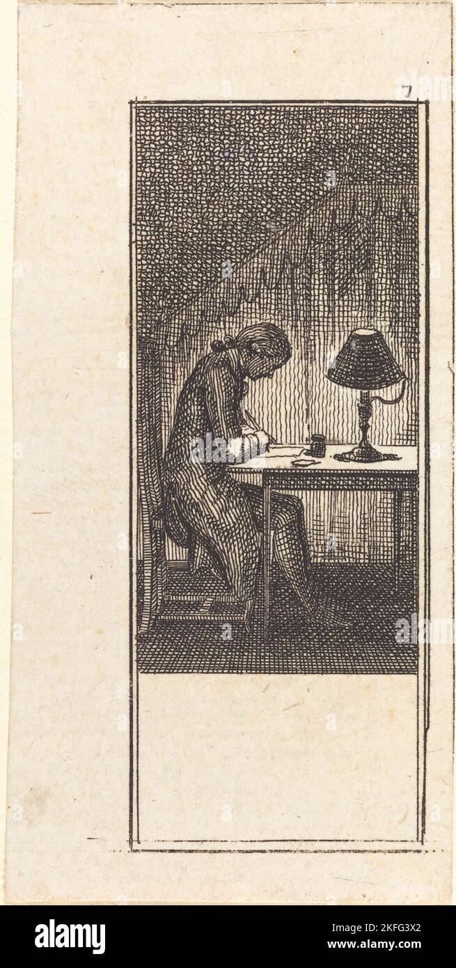18th century man writing at desk hi-res stock photography and images ...