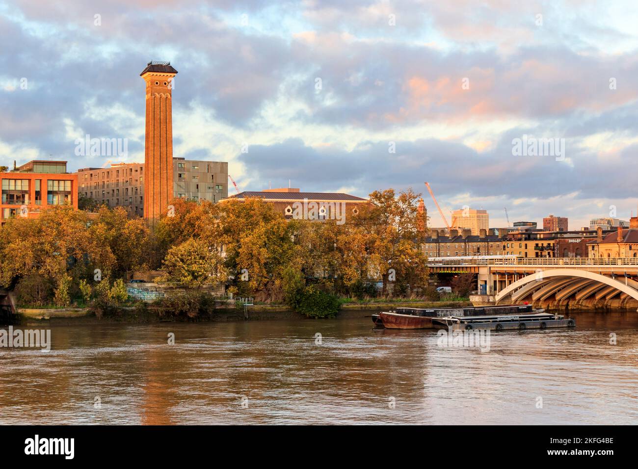 The Western Pumping Station and chimney adjacent to the Grosvenor ...