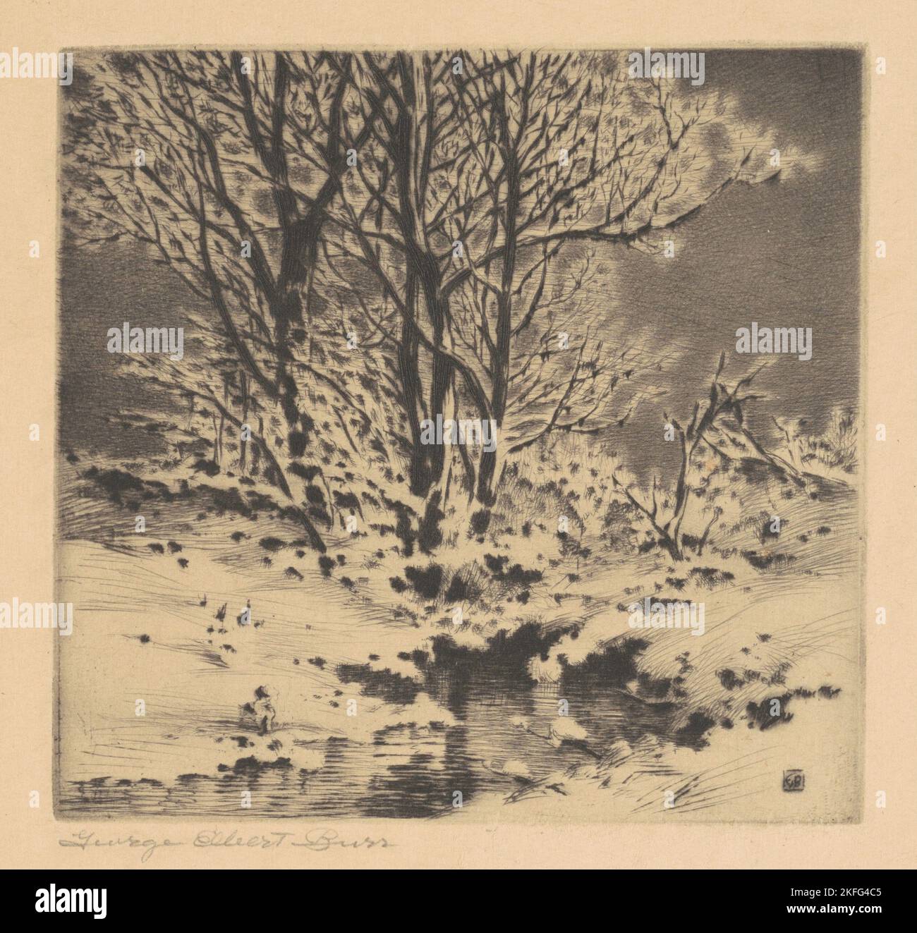 First Snow (No. 1), c. 1914 Stock Photo - Alamy