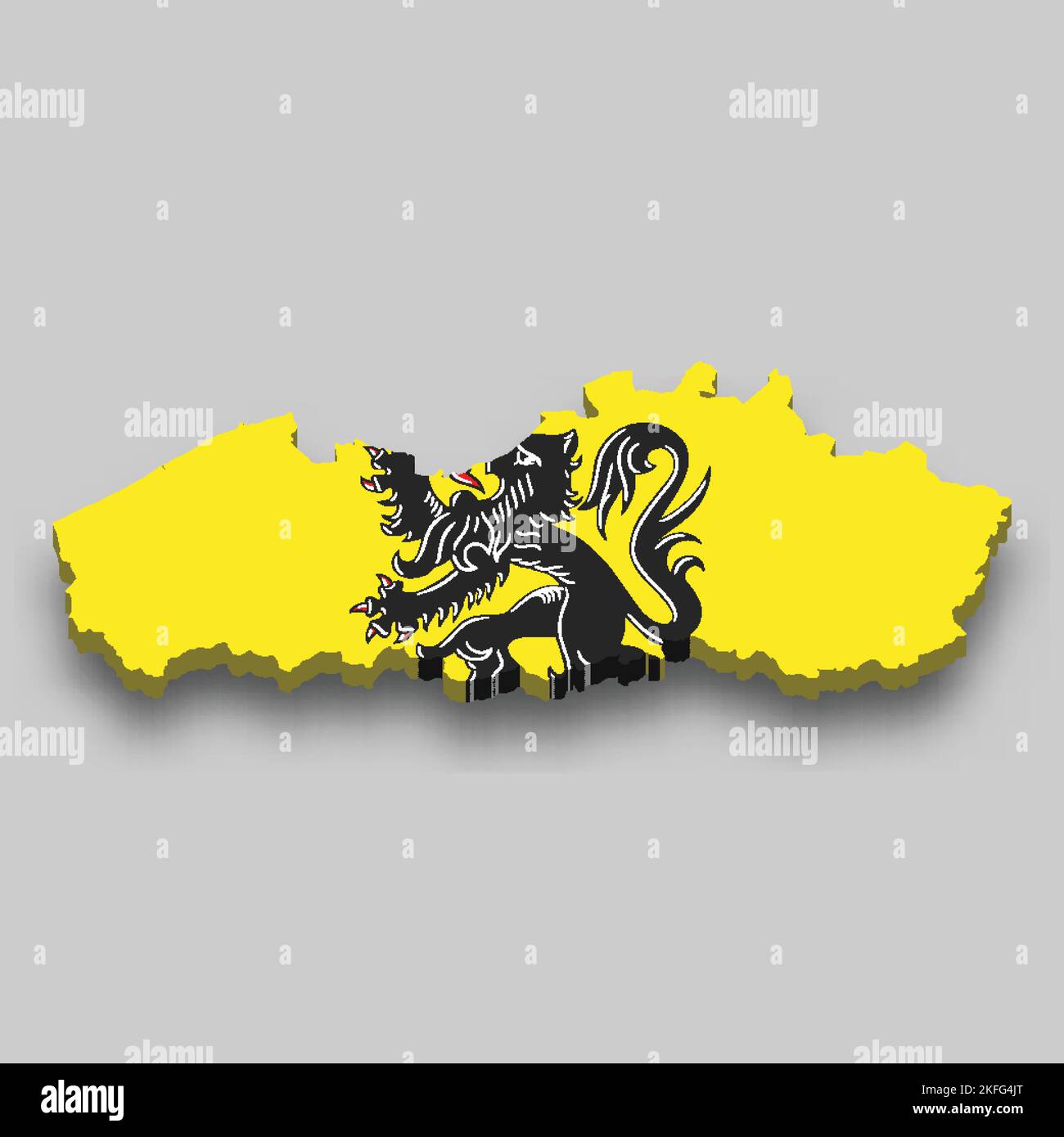 Map of flanders hi-res stock photography and images - Alamy