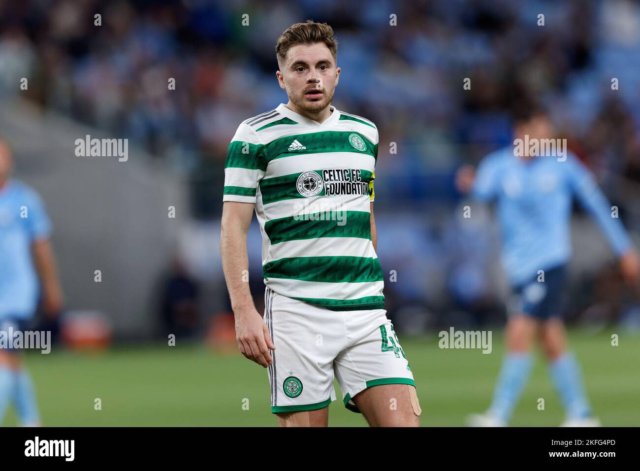 SYDNEY, AUSTRALIA - NOVEMBER 17: James Forrest of Celtic looks on ...