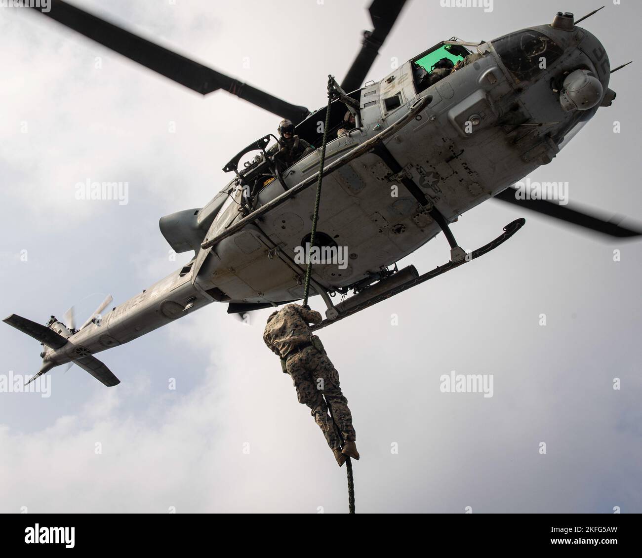 A U.S. Marine with Battalion Landing Team 2/5, 31st Marine ...
