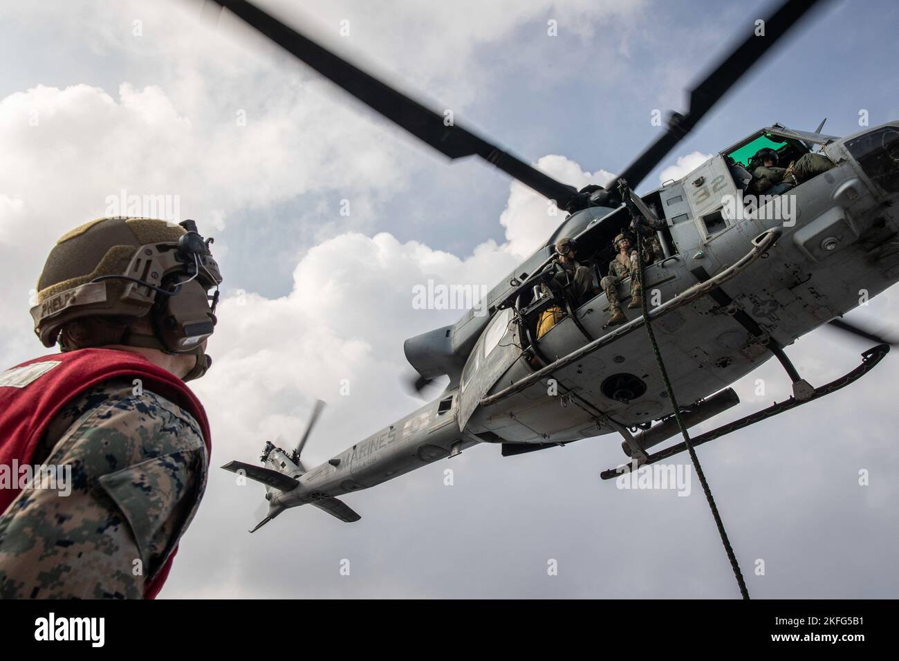 U.S. Marines with Battalion Landing Team 2/5, 31st Marine Expeditionary ...