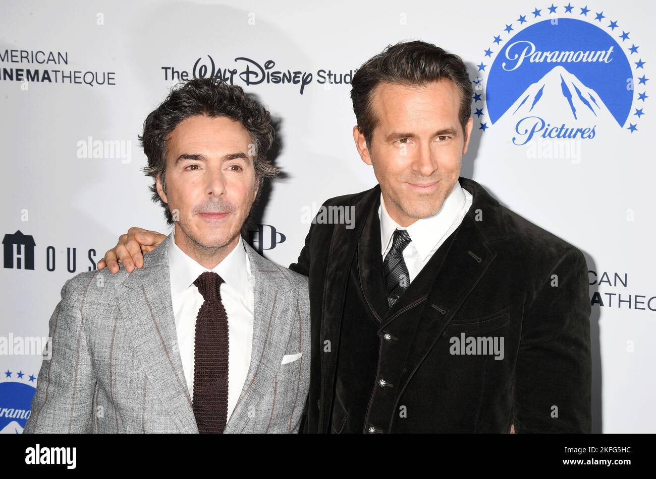 BEVERLY HILLS, CALIFORNIA - NOVEMBER 17: (L-R) Shawn Levy and honoree Ryan Reynolds attend the ...