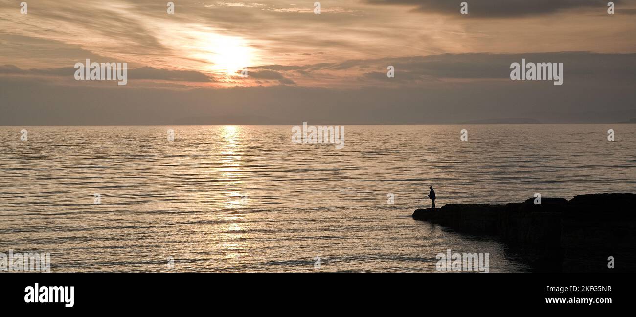 Lone angler fishing hi-res stock photography and images - Alamy