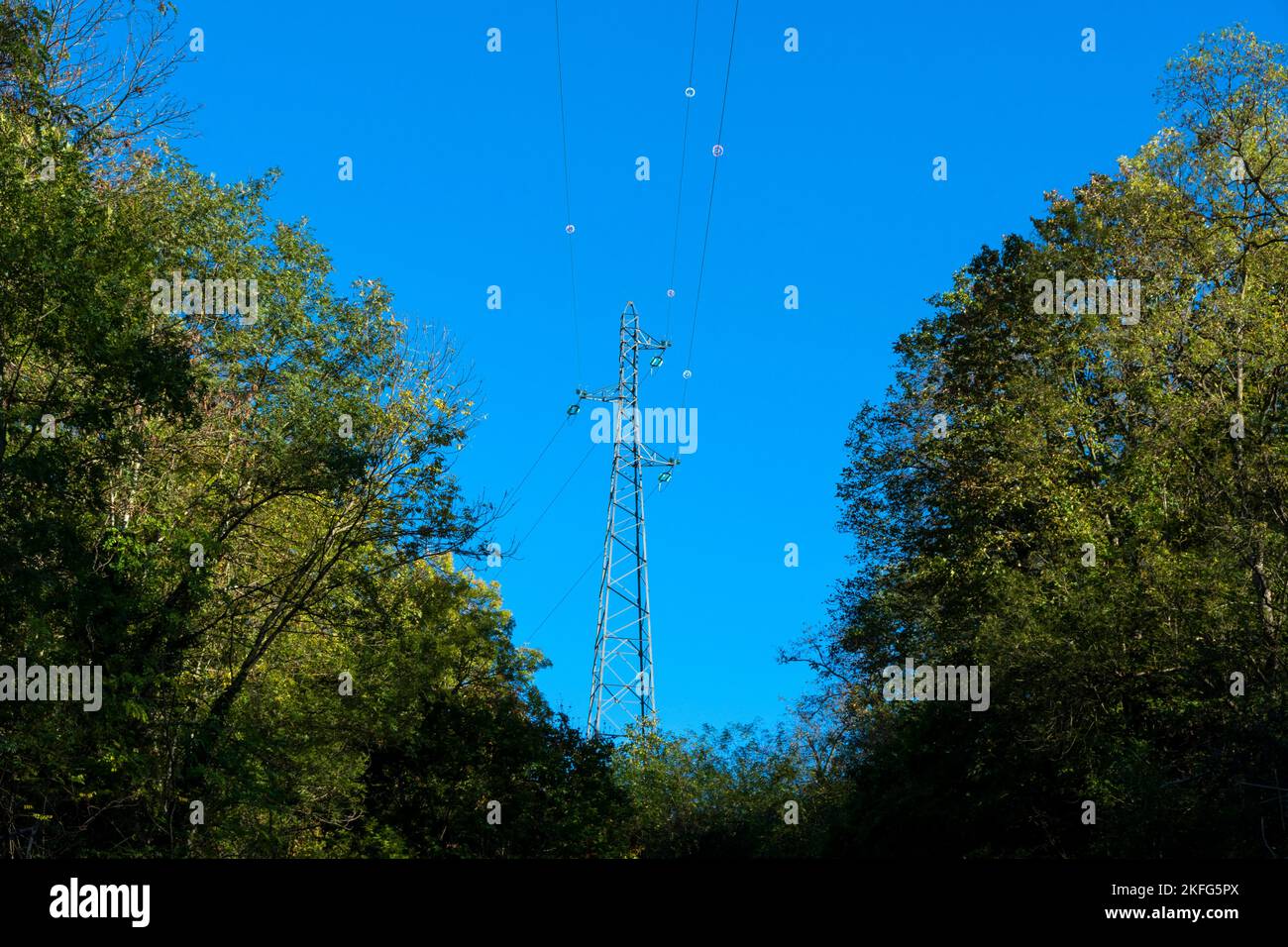 Electricity poles in france electricity hi-res stock photography and ...