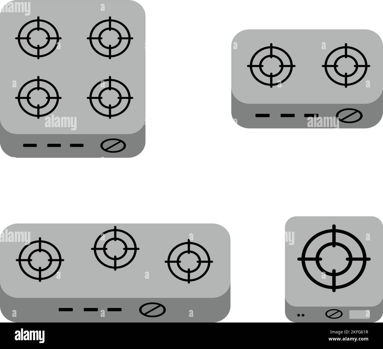 Blue gas range Stock Vector Images - Alamy