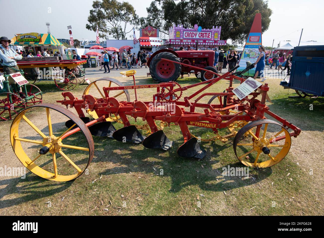Vintage Australian Farm Equipment displayed at Perth Agricultural Show ...