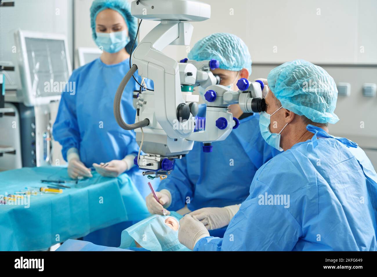 Close up photo of doctors on surgery Stock Photo - Alamy