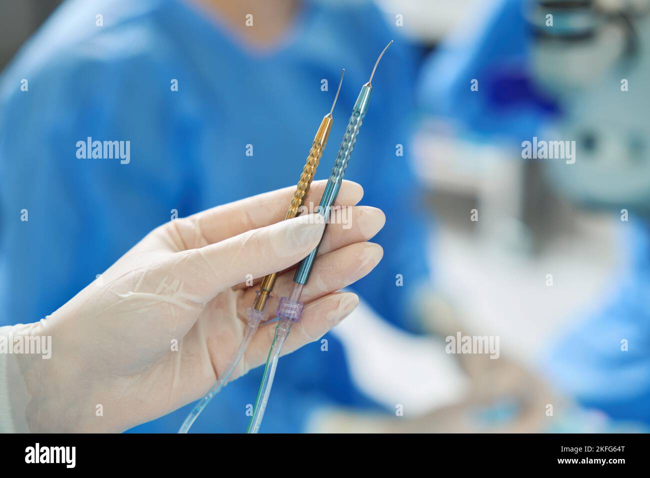 Close up photo of ophthalmic microsurgical instrument Stock Photo - Alamy