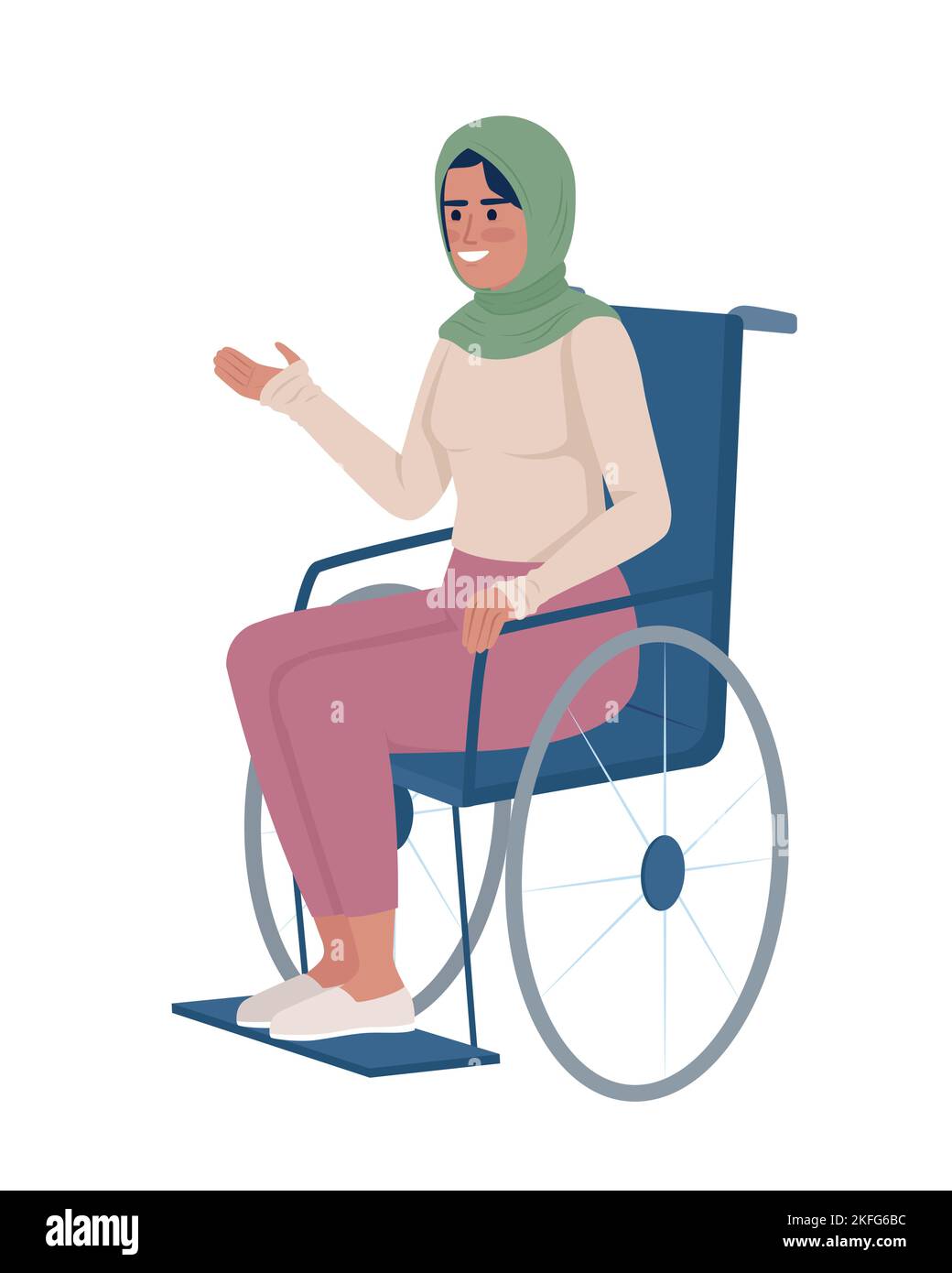 Muslim woman in wheelchair Cut Out Stock Images & Pictures - Alamy