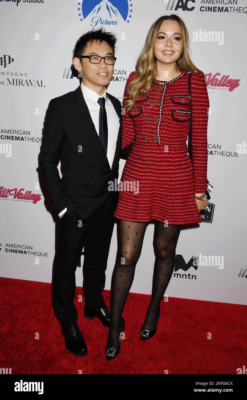 BEVERLY HILLS, CALIFORNIA - NOVEMBER 17: (L-R) James Wan and Ingrid ...