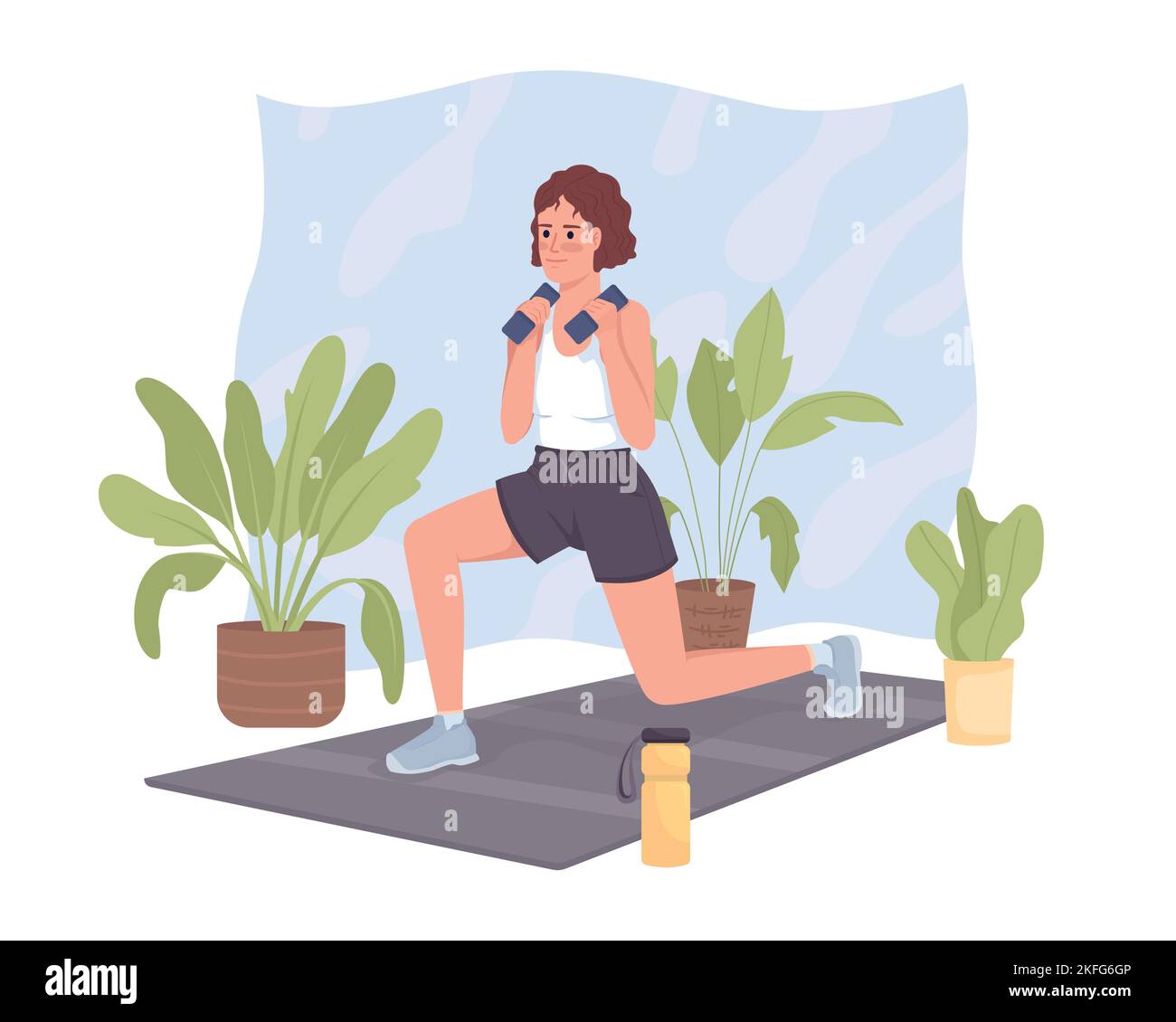 Lunges exercise icon hi-res stock photography and images - Alamy