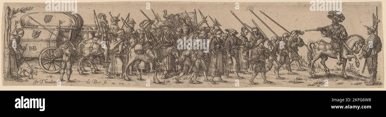 The Baggage Train with the Sergeant-Major Stock Photo - Alamy