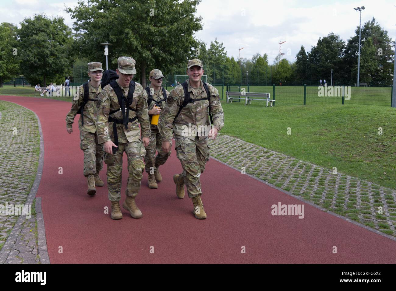 U.S. Air Force Airmen participate in a 24-hour prisoner of war/missing ...