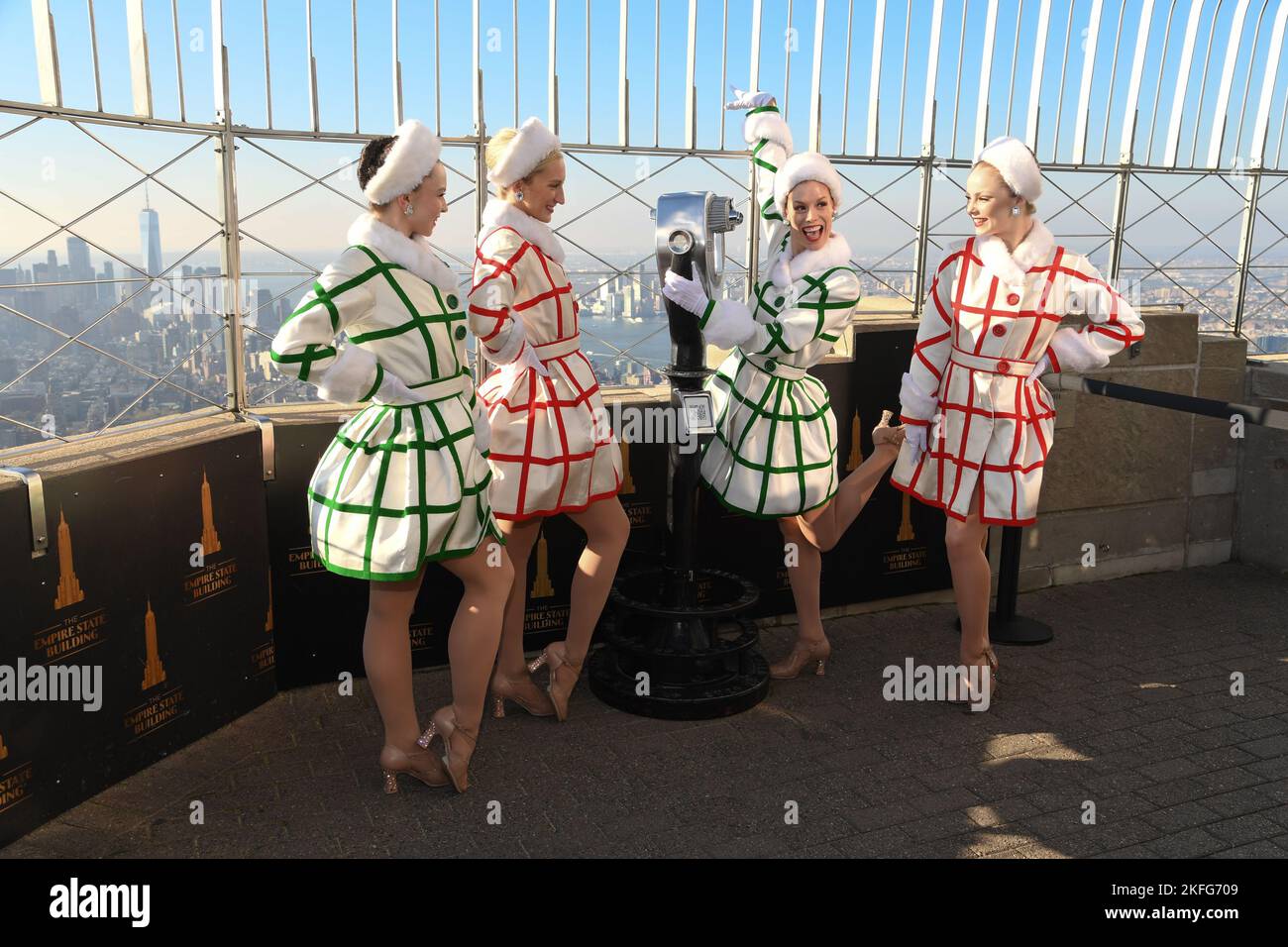 New York, NY on November 18, 2022. The Radio City Rockettes visit the ...