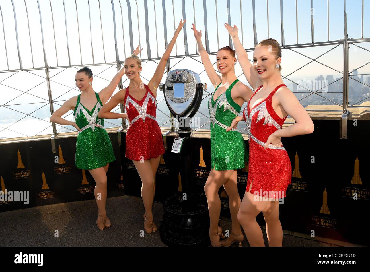 New York, NY on November 18, 2022. The Radio City Rockettes visit the ...