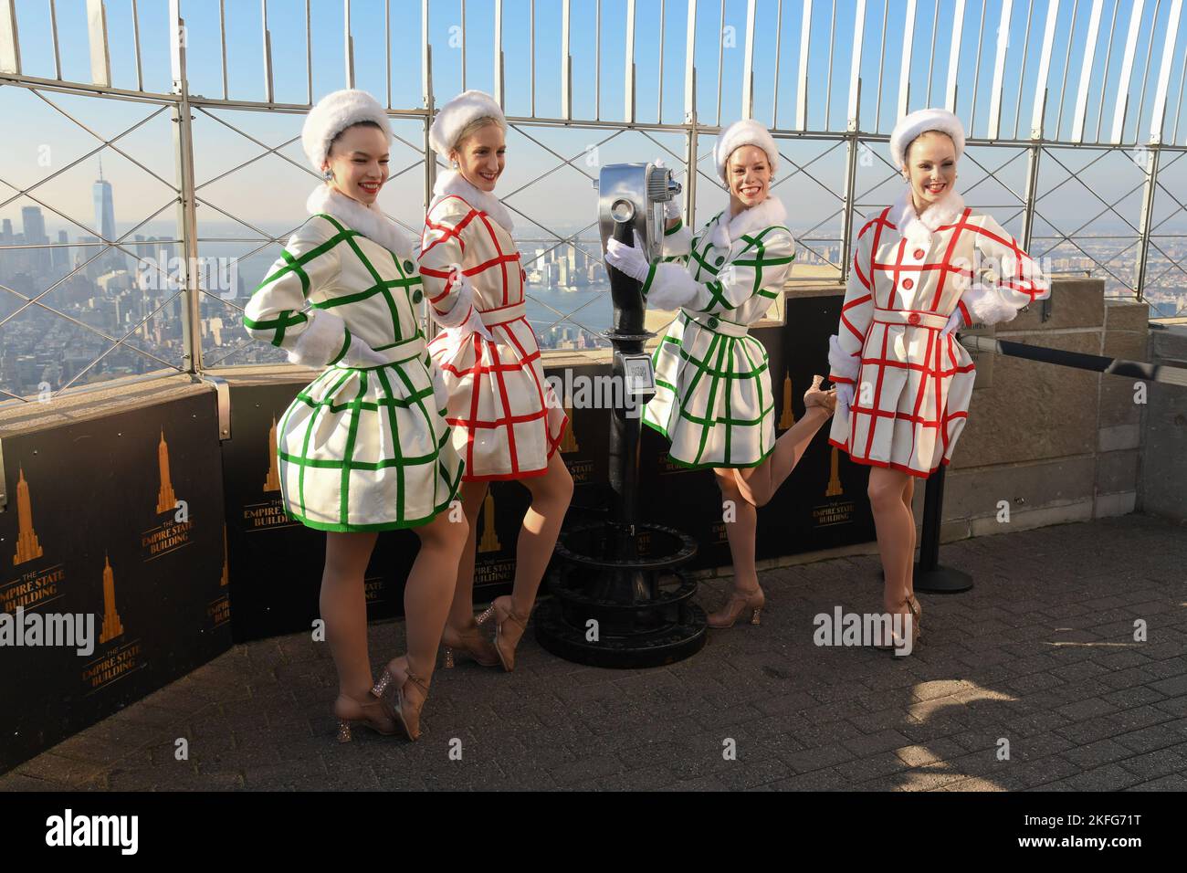 New York, NY on November 18, 2022. The Radio City Rockettes visit the ...