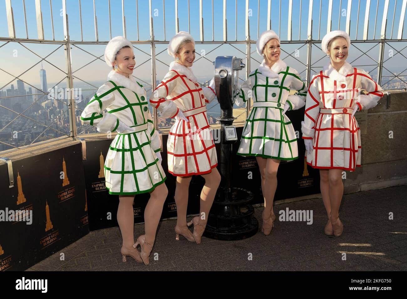 New York, NY on November 18, 2022. The Radio City Rockettes visit the ...