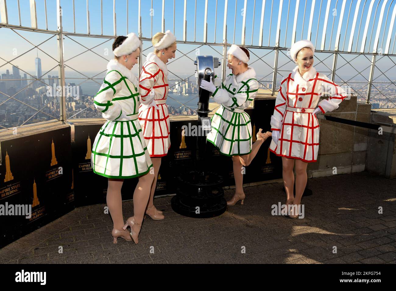 New York, NY on November 18, 2022. The Radio City Rockettes visit the ...