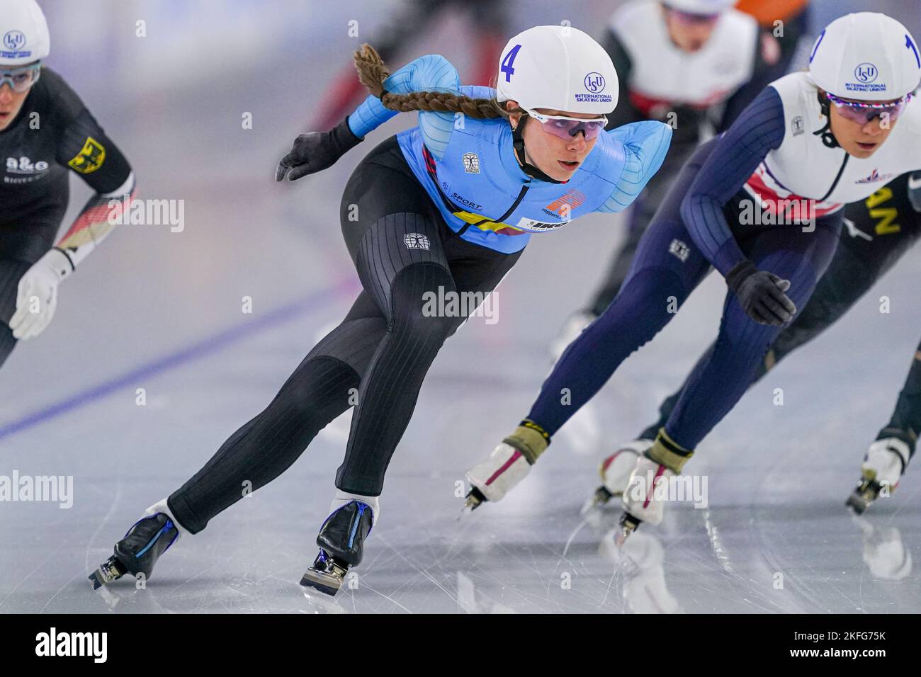 HEERENVEEN, NETHERLANDS - NOVEMBER 18: Sandrine Tas of Belgium ...