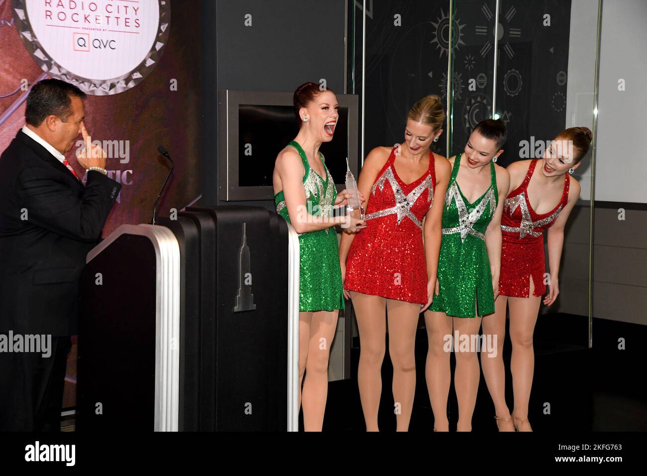 New York, NY on November 18, 2022. The Radio City Rockettes visit the ...