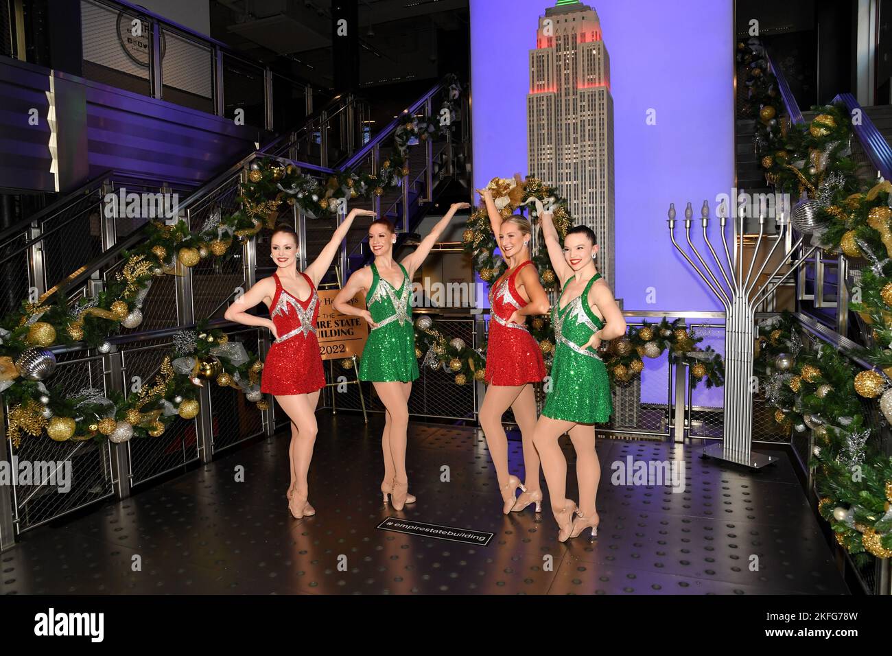 New York, NY on November 18, 2022. The Radio City Rockettes visit the ...