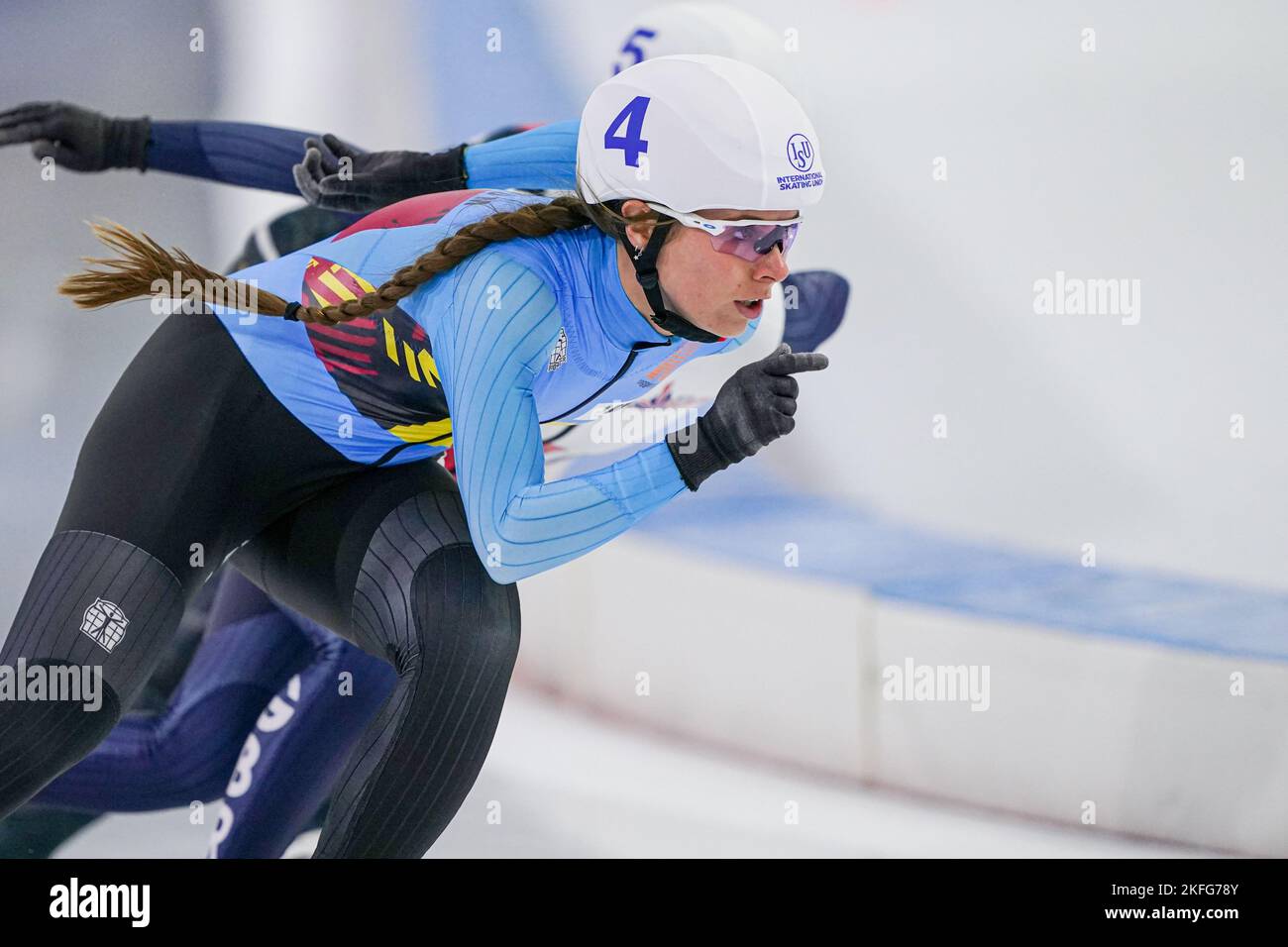HEERENVEEN, NETHERLANDS - NOVEMBER 18: Sandrine Tas of Belgium ...