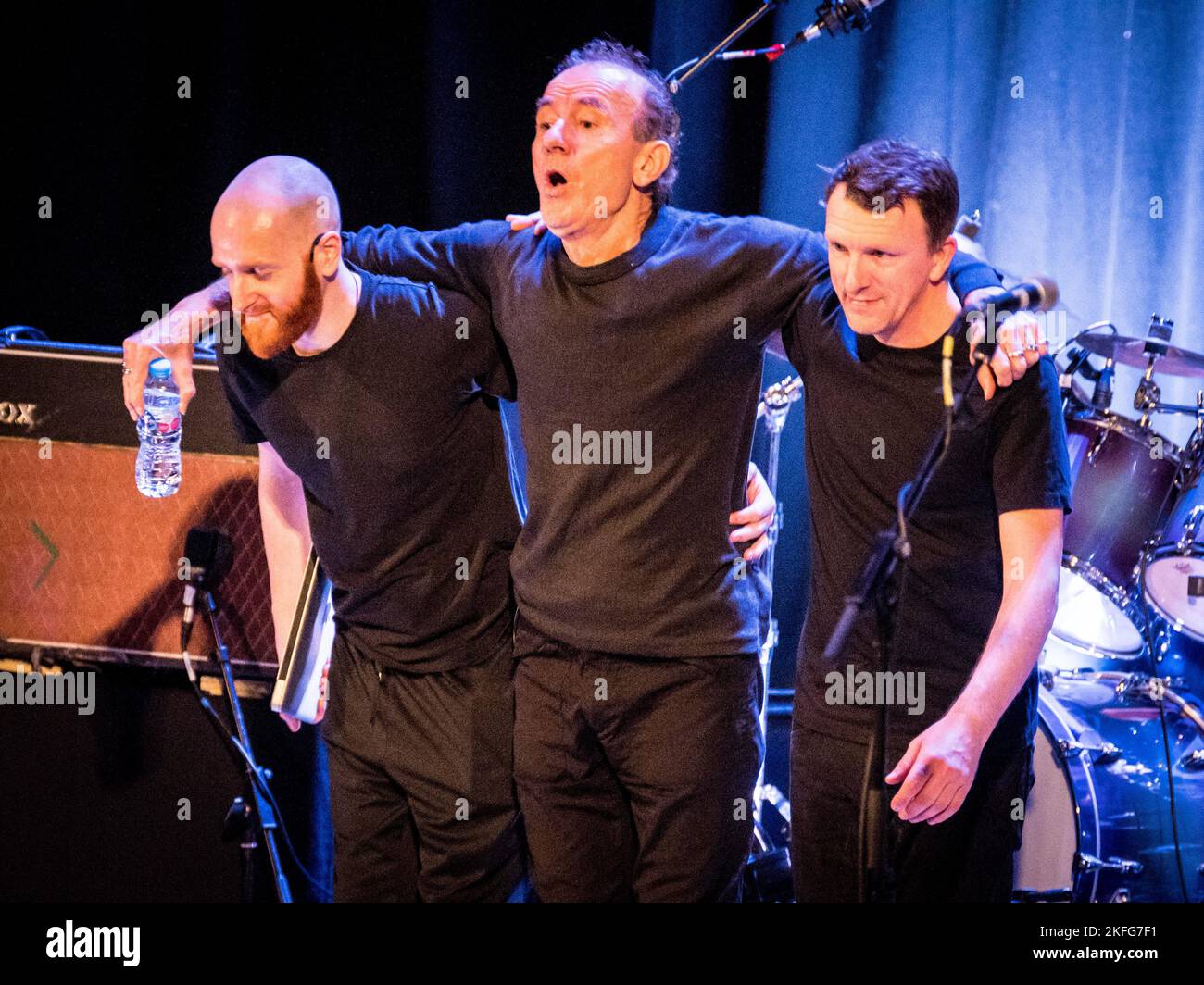 Hugh Cornwell & his band take their final bows at The Apex Stock Photo ...