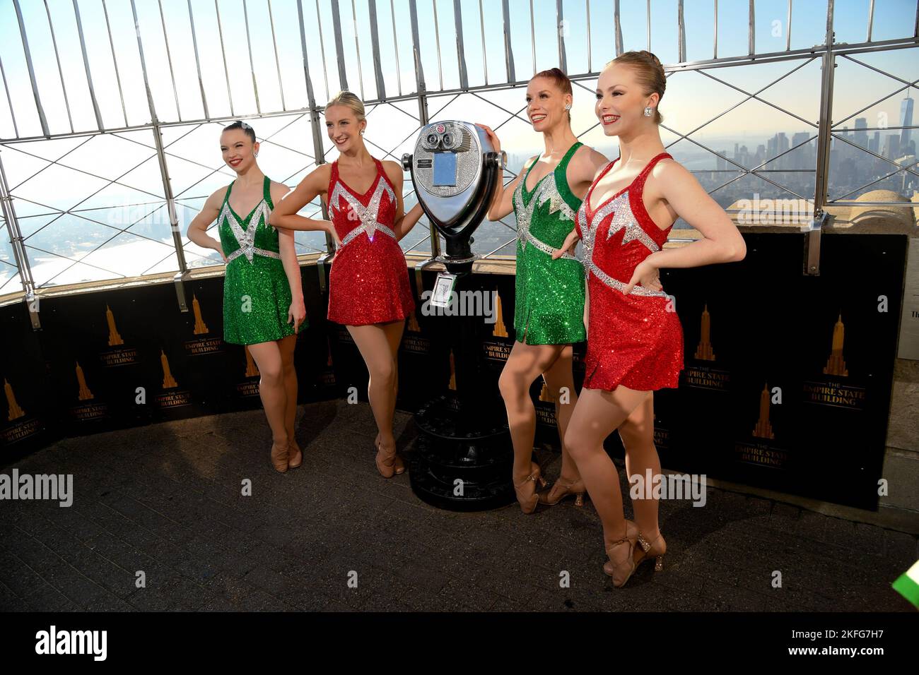 New York, USA. 18th Nov, 2022. The Radio City Rockettes visit the ...