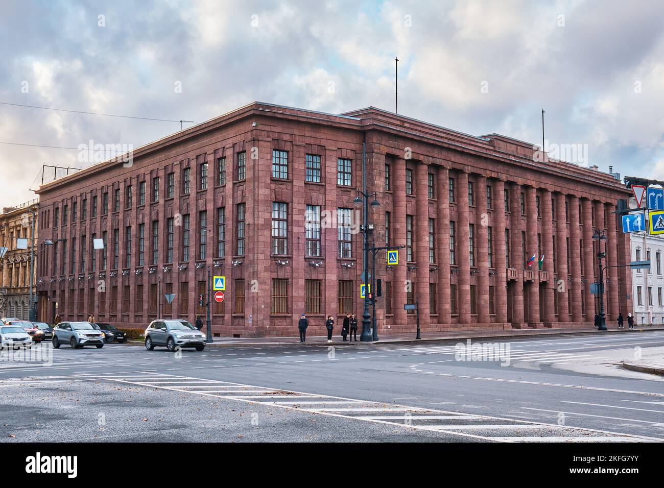 View of the German Embassy building on St. Isaacs Square, 1911-1913 ...