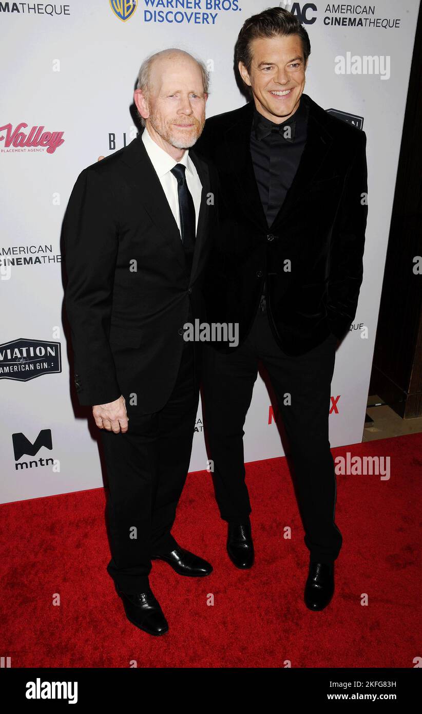 Beverly Hills, California, USA. 17th Nov, 2022. (L-R) Ron Howard and honoree Jason Blum attend ...