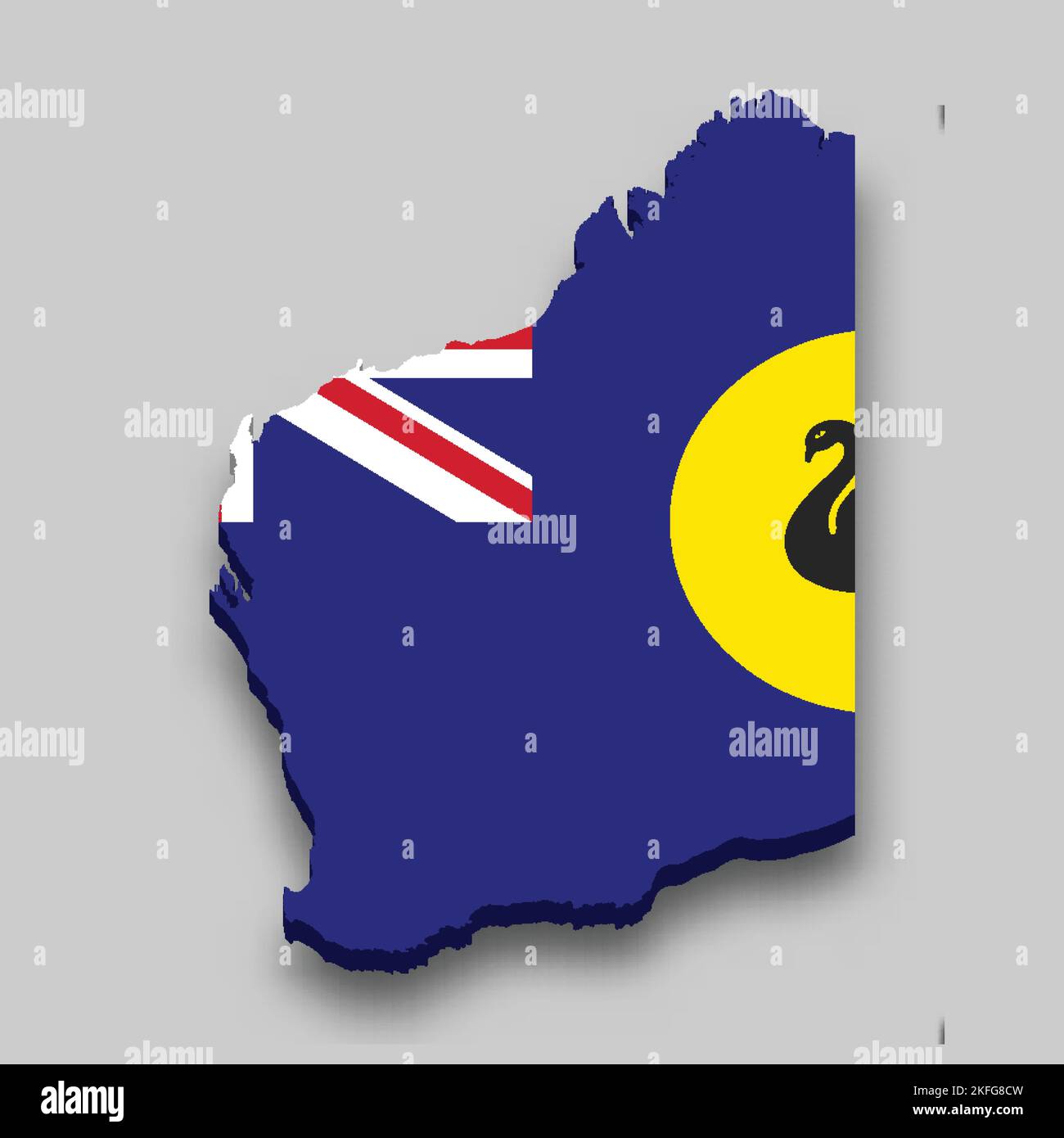 Map of western australia hi-res stock photography and images - Alamy