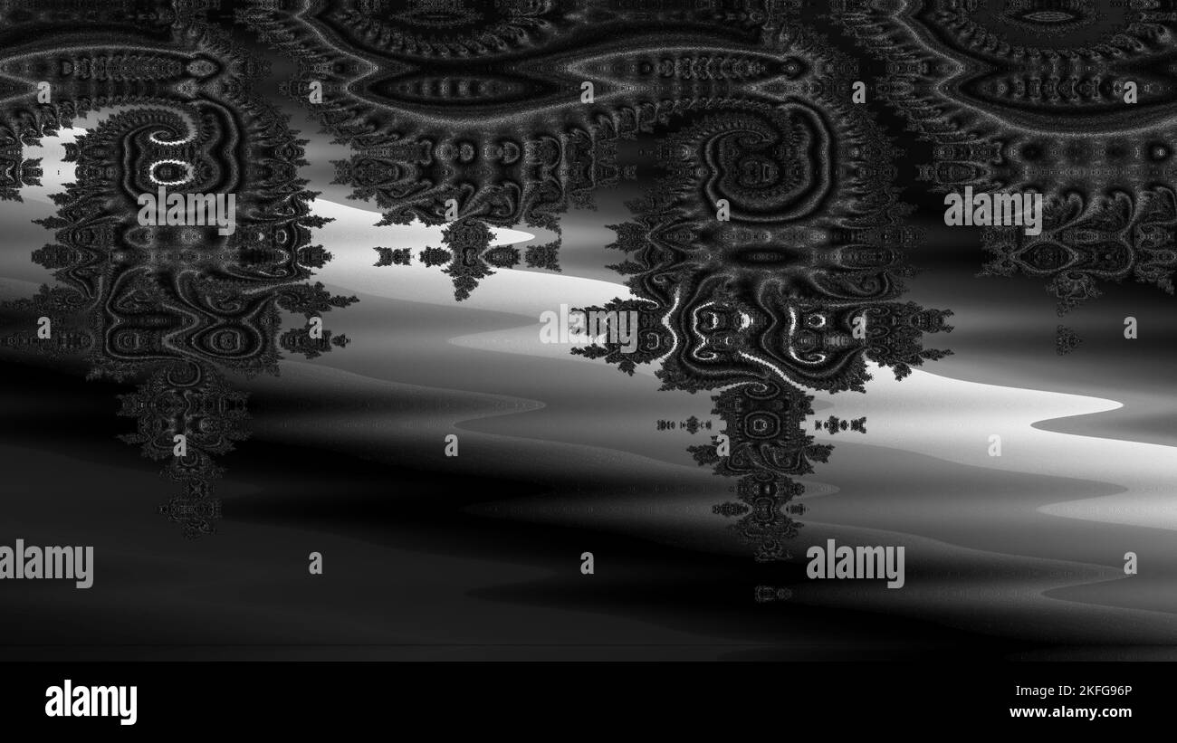 Abstract Computer generated Fractal design. A fractal is a never-ending ...