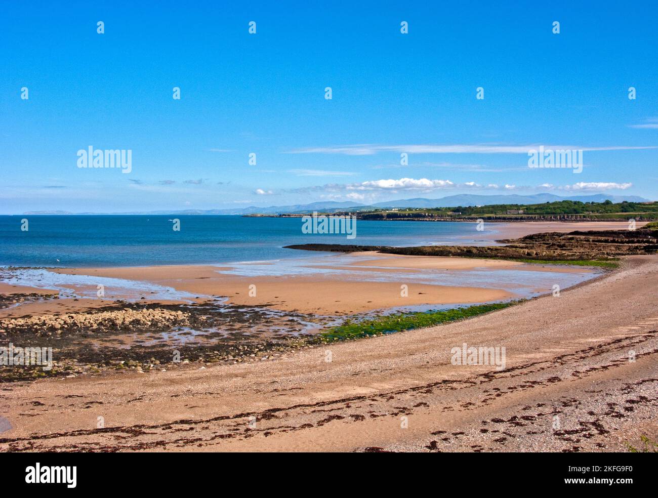 Traeth Lligwy beach on the eastern coast near Dulas on Isle of Anglesey ...