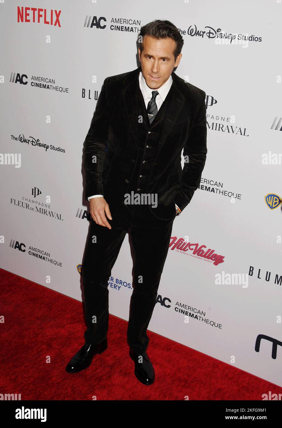 Beverly Hills, California, USA. 17th Nov, 2022. Honoree Ryan Reynolds attends the 36th Annual ...