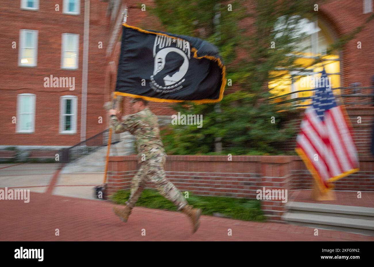 Cadets with Clemson University's Army and Air Force ROTC units ...