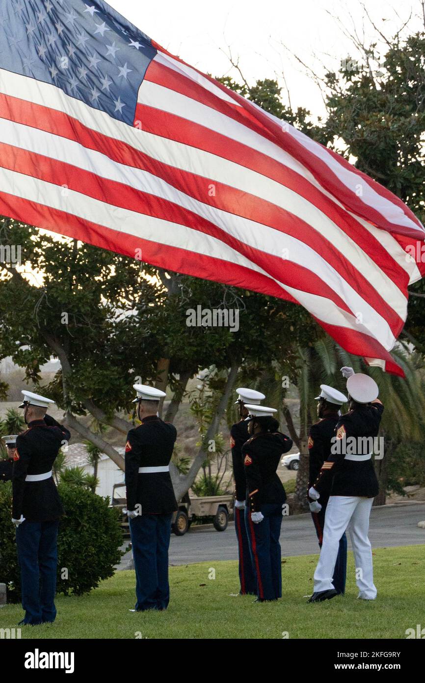 U.S. Marines with Headquarters and Support Battalion, Marine Corps Base ...
