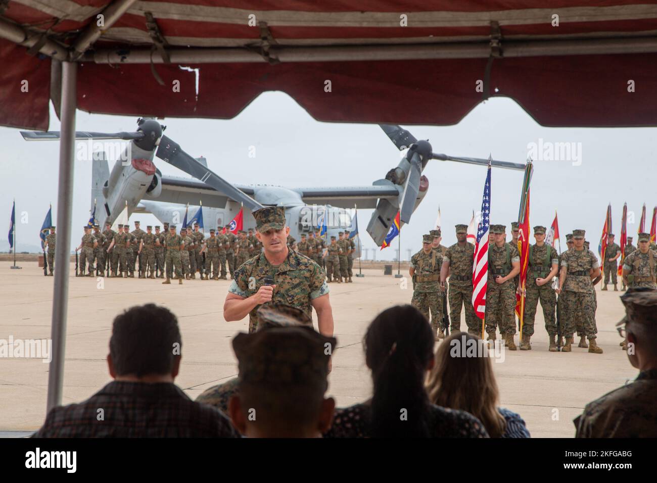 U.S. Marine Corps Sgt. Maj. Roland R. McGinnis, the incoming sergeant major of Marine Aircraft ...