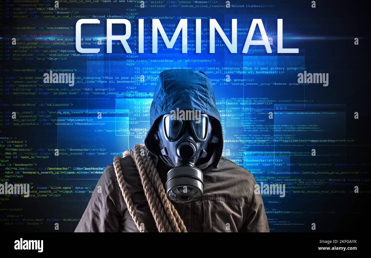 Faceless hacker on code background Stock Photo - Alamy