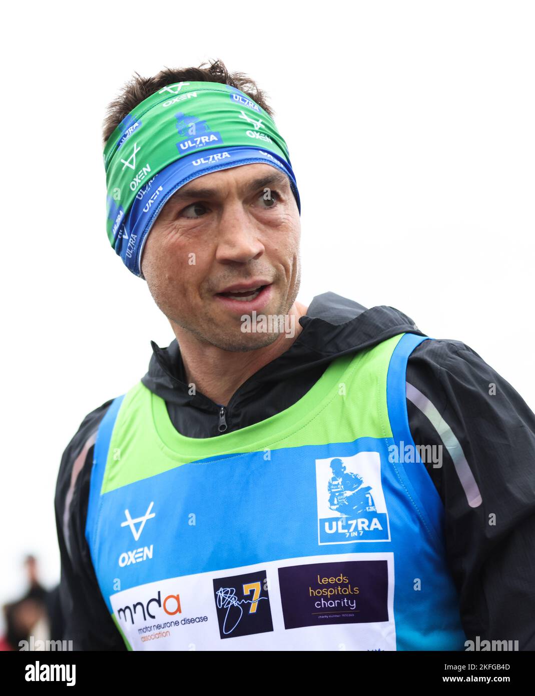 Kevin Sinfield during day six of the Ultra 7 in 7 Challenge from to ...