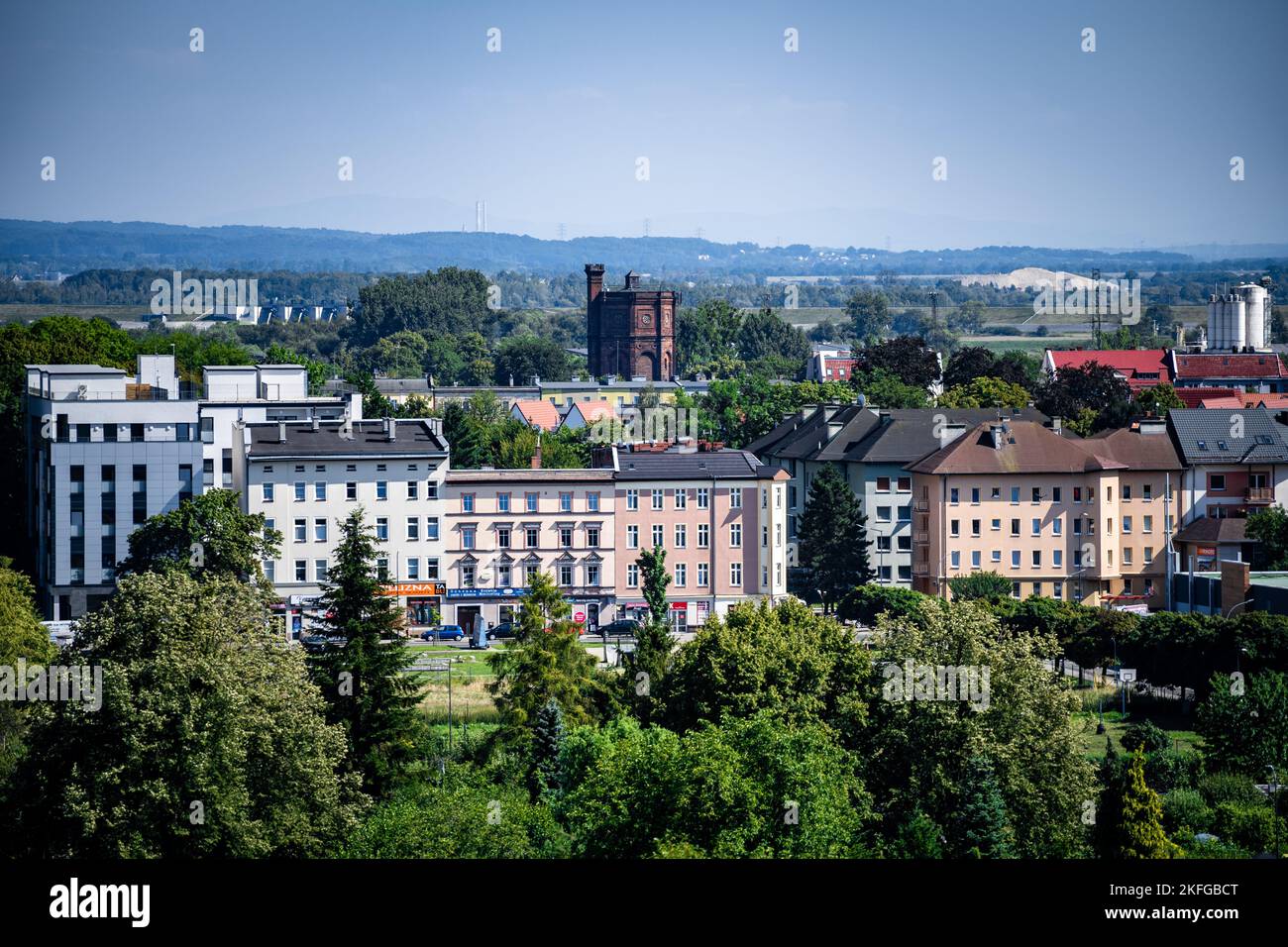 A beautiful view of a city buildings Stock Photo - Alamy