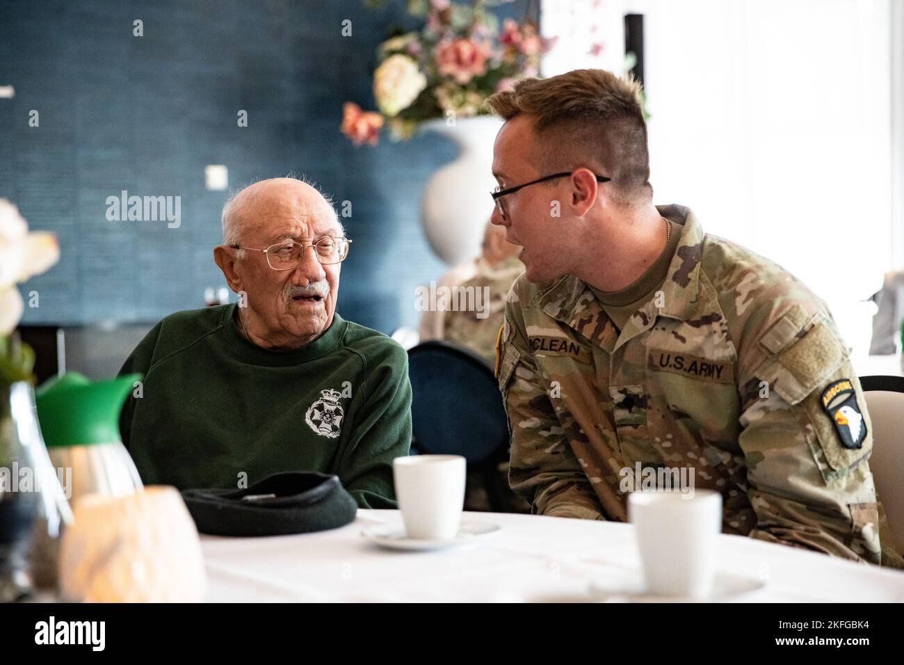 U.S. Army Spc. Mark McLean, a Soldier assigned to the 101st Airborne ...