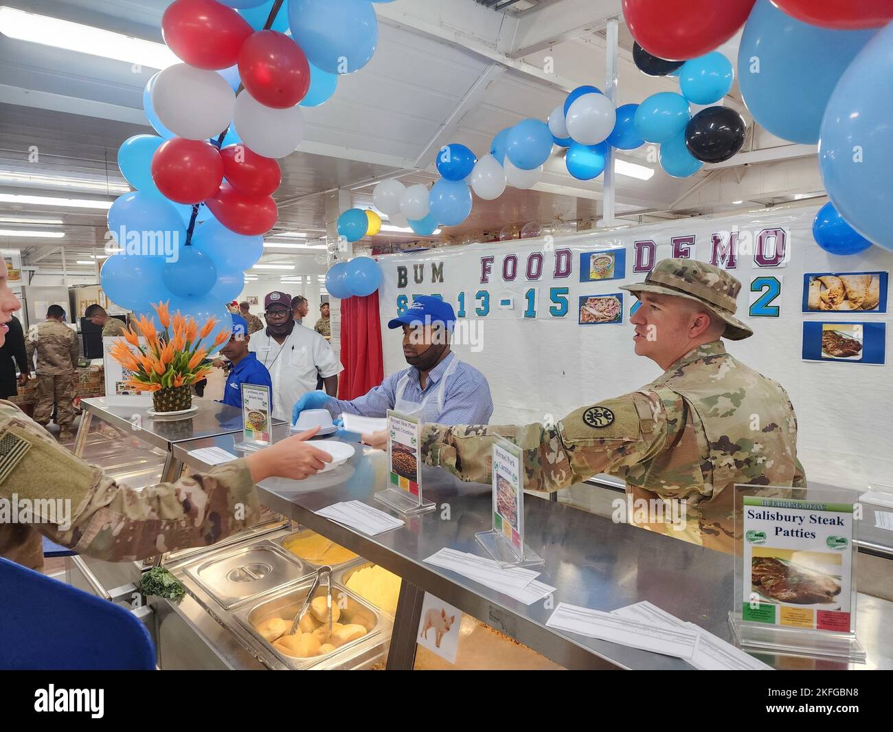 U.S. military service members stationed in Camp Buehring, Kuwait ...