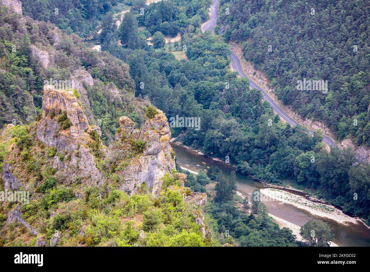 "Point Sublime" viewpoint, the best known viewpoint of the whole Tarn ...