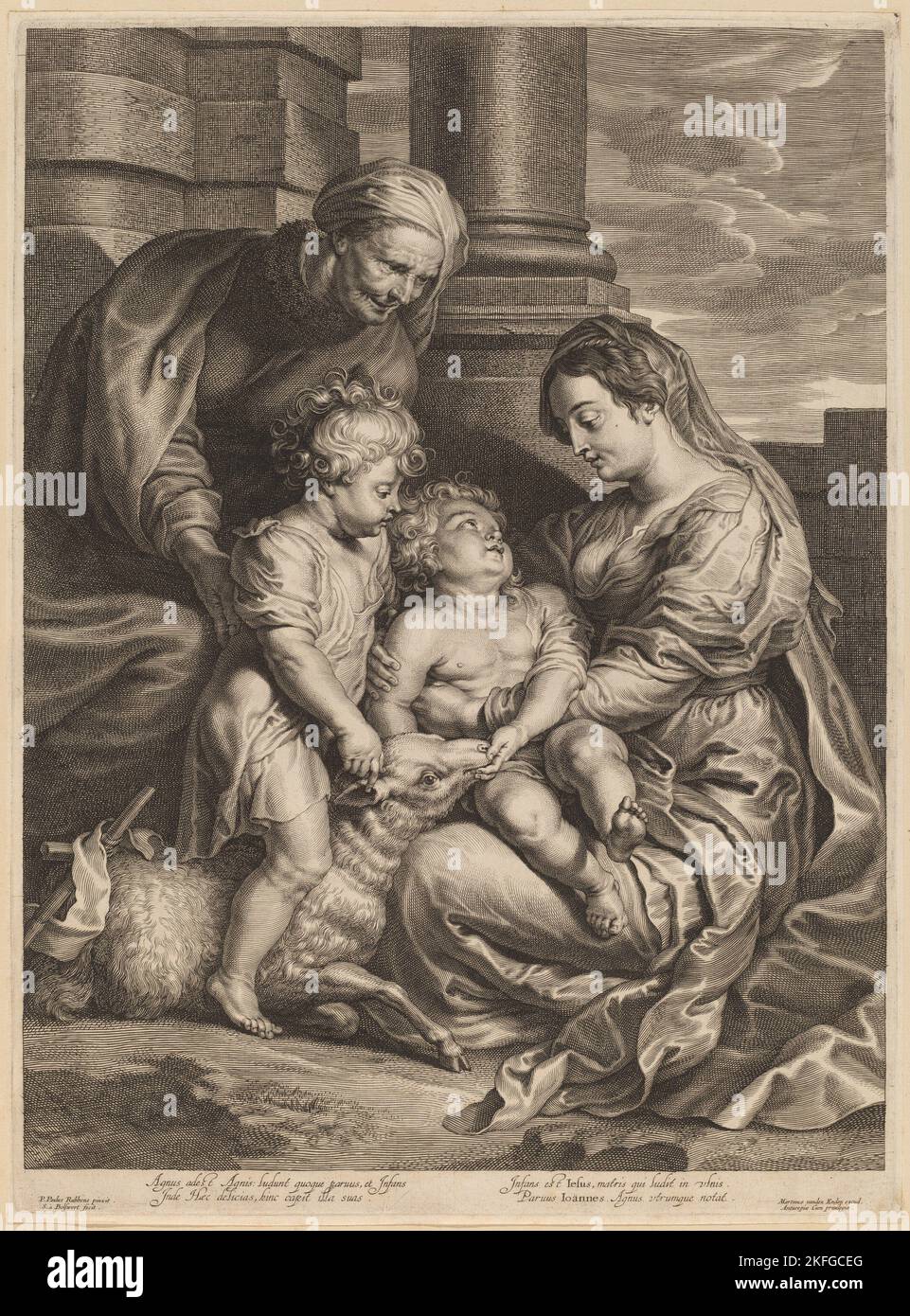 The Virgin and Child with Saint Anne and Saint John Stock Photo - Alamy