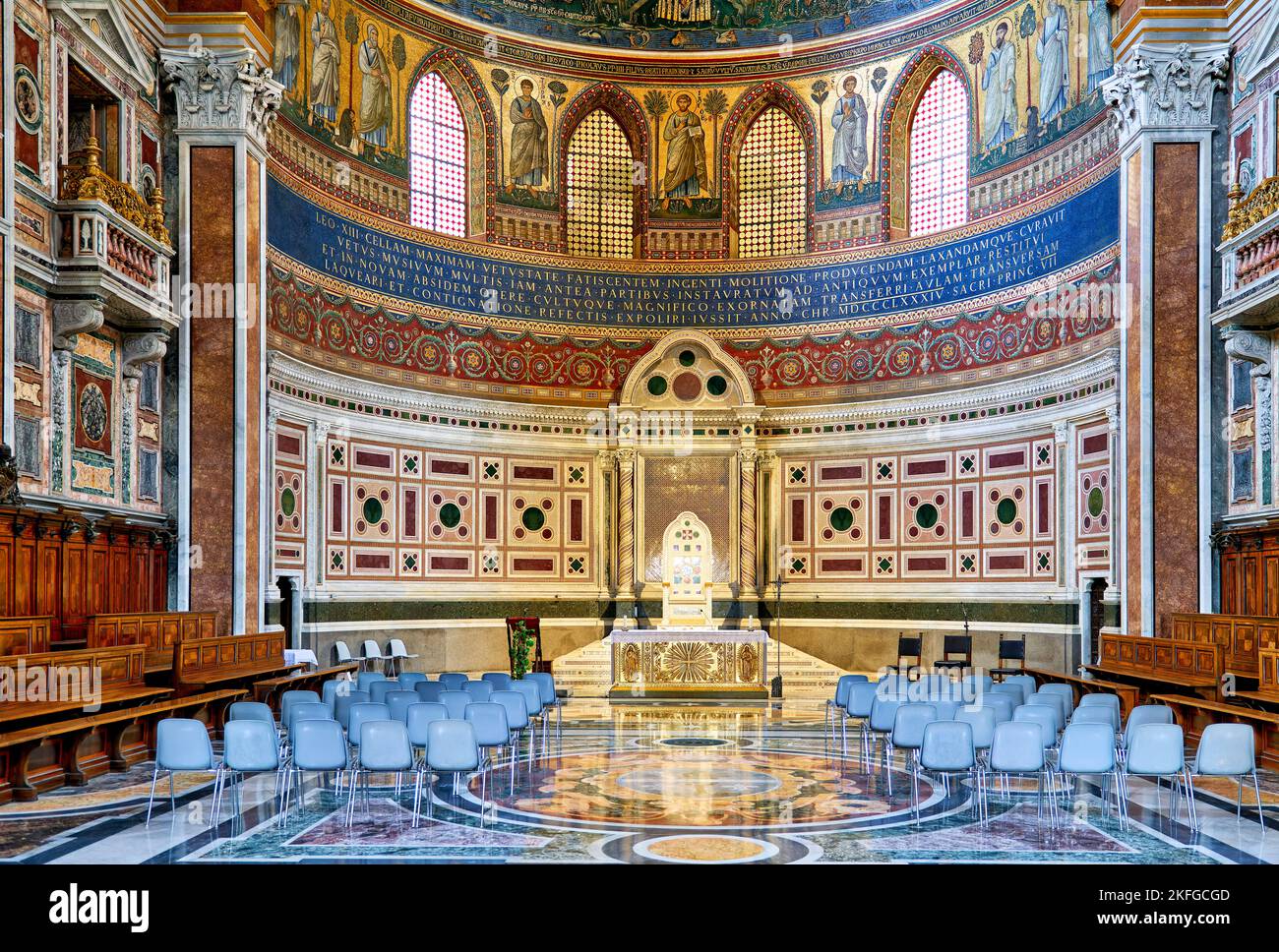 Rome Lazio Italy. The Archbasilica Cathedral of the Most Holy Savior ...