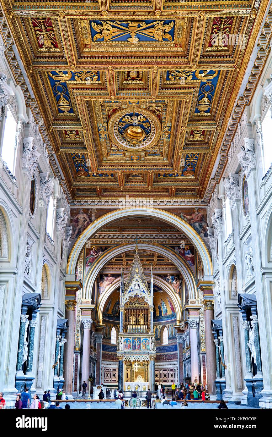 Rome Lazio Italy. The Archbasilica Cathedral of the Most Holy Savior ...